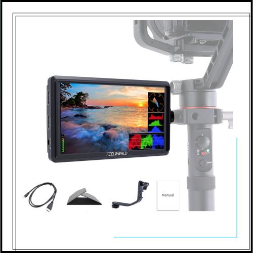 Feelworld FW568 V2 5.5インチDSLRカメラフィールドモニター3D LUT・波形・ベクトル図小型4K HDMI入出力フルHD 1920x1152 LCD IPS スタビ