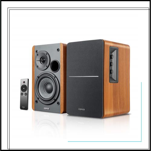 Edifier R1280Ts アクティブブックシェルフスピーカーサブウーファー出力ポート，内蔵アンプ-4’’ドライバ＆5 ”ツイーター，定格出力42W，