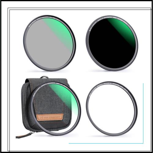 K＆F Concept 72mm マグネット式ND1000+CPLフィルター+MCUVフィルターセット 磁気吸着 装着便利 日本製AGC光学ガラス 高透過率 低い反射率