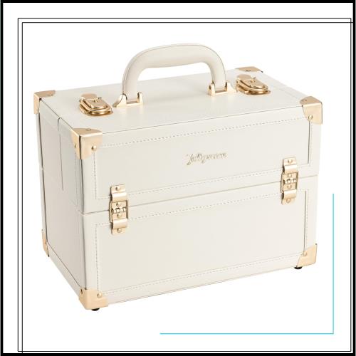 Joligrace メイク ボックス 大容量 化粧品収納ボックス コスメボックス ３段トレー 化粧箱 化粧ボックス 化粧品 収納 ネイル収納 化粧ケ