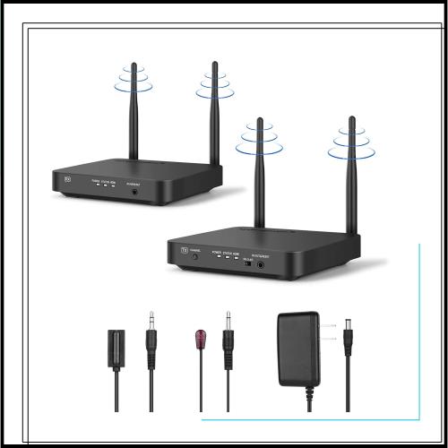 KZNTAKU ワイヤレスHDMI送受信機セット【日本技適認証取得】最大100m長距離伝送 2.4G/5G フルHD/HDTV/WUXGA/1080P/@60Hz伝送 IR信号転送