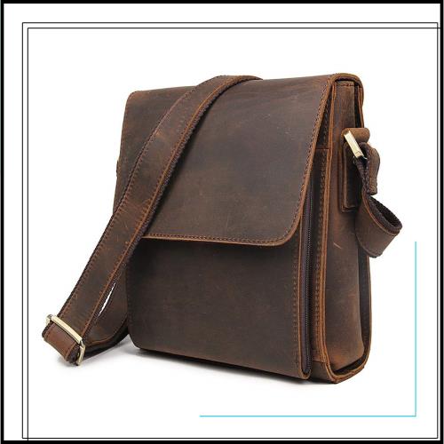 [Ariga] ショルダーバッグ メンズ 本革 牛革 斜め掛けバッグ メッセンジャーバッグ 通勤 通学 レザー