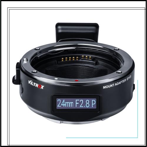 VILTROX EF-E5レンズアダプター Sony Eマウント用 OLEDディスプレイオートフォーカスレンズマウントリング Canon EOS EF EF-SレンズからS