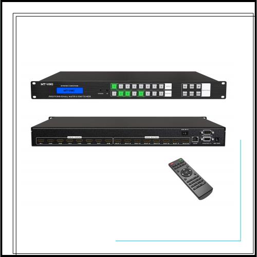 MT-VIKI HDMI マトリックス 8入力8出力 4K@30Hz HDMIマトリックススイッチ 8x8、HDMI 切替器分配器 8ポート RS232およびLANポート制御
