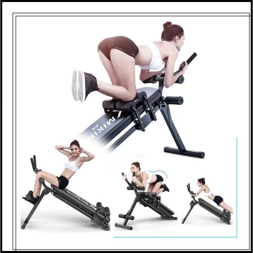 Kamelun 筋トレ ベンチ トレーニングベンチ 折り畳み フラットベンチ 黒 3WAY可変式 腹筋台 角度調節簡単 腹筋マシン 収納便利 腰保護設