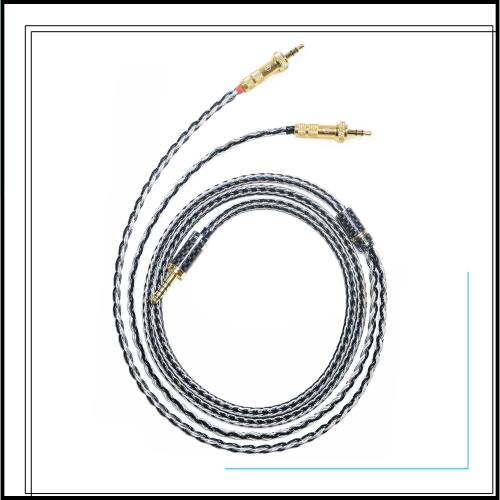 GUCraftsman 16株 7N単結晶銅+7N単結晶銀混合編組ヘッドホンアップグレードケーブル/代替ケーブルは4Pin XLR/4.4mm/2.5mm Sony MDR-Z7 MD