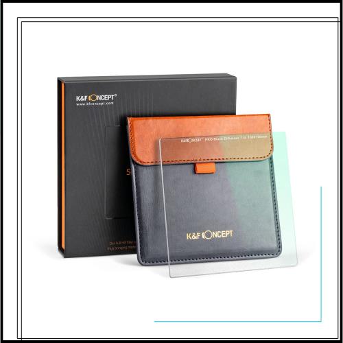 K＆F Concept 角型ブラックディフュージョン1/4 100*100*2mm 28層ナノコーティング ソフト効果 1/4 コントラスト調整用 レンズフィルター