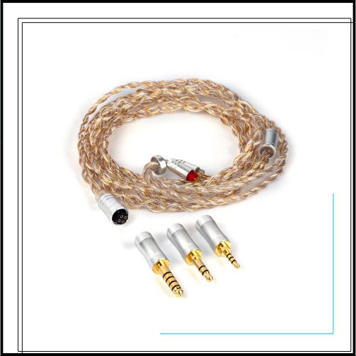 TRIPOWIN Petrichor 4コア26AWG 銀メッキOCCイヤホン3-in-1アップグレードケーブル　2.5mm/3.5mm/4.4mmプラグが交換でき 巻き込みにくい