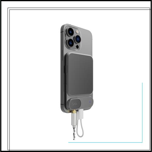 Khadas ヘッドホン アンプ ポータブル式 超薄型 おしゃれな設計 ‖ 高性能 HIFI DAC ロスレス ‖Magnetic付きのスマホとケース向けの・ipho