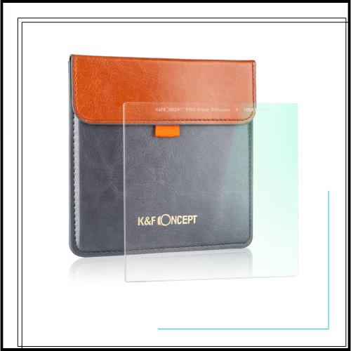 K＆F Concept 角型ブラックディフュージョン1/2 28層ナノコーティング ソフト効果 コントラスト調整用 レンズフィルター 光学ガラス 超薄