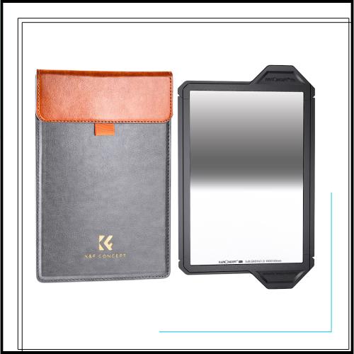 K＆F Concept ハーフNDフィルター 角型 GND16リバースタイプ GND1.2 日本製AGC光学ガラス 36層ナノコーティング 撥水防汚キズ防止 保護ケ