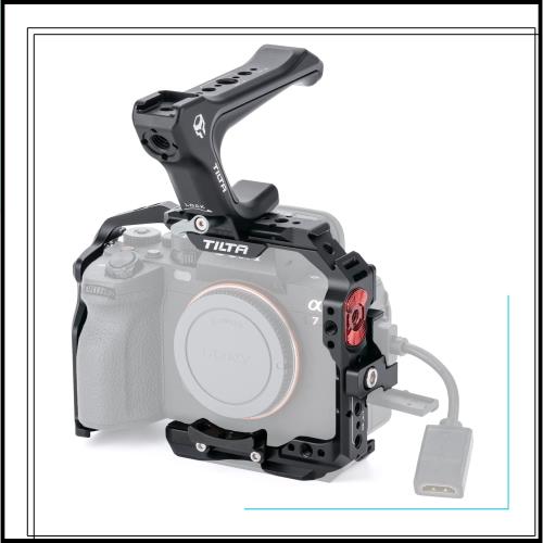 TILTA フルカメラケージ Sony a7 IV a1 S3 R4 73 R3 A9用、トップハンドルとHDMIケーブルクランプ付き、カメラケージベーシックキットビ