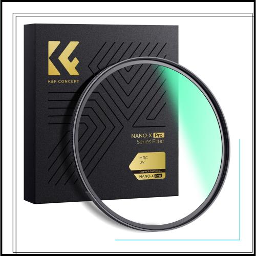 K＆F Concept レンズ保護フィルター MCUVフィルター 82mm 真鍮製 HD超解像力 99.9%超高透過率 フレアやゴースト防止 色かぶり無し 36層ナ