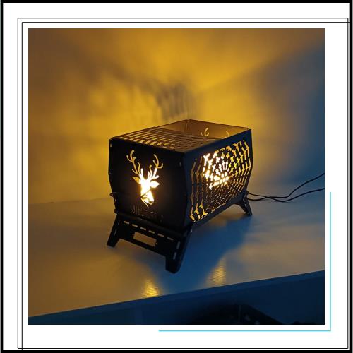 Pedoleco 焚火台 大型 キャンプ用 折り畳み式 エルクの形 荷重20kg 耐火シート/収納バッグ付き 携帯便利 コンパクト アウトドア用品 キャ