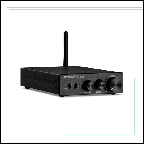 AIYIMA A07 PRO デスクトップアンプ TPA3255+QCC304X+N5532*5 Bluetooth 5.2 apt-x hd 300W*2 パワーアンプ Hifi AUDIO デスクトップアン