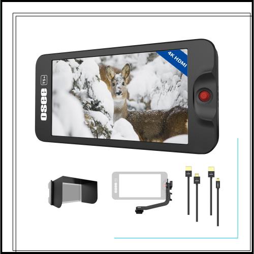 【PSE認証取得】OSEE T5+ 5.5 インチ カメラモニター ビデオモニター 1000nits 3D LUTのサポートIPS FHD 1920x1080 4K HDMI 出力/入力 信