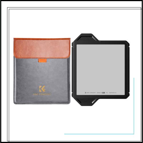 K＆F Concept 角型PLフィルター 角型フィルター 反射低減 AGC光学ガラス 36層ナノコーティング 撥水防汚キズ防止 保護フレーム付き 落下防