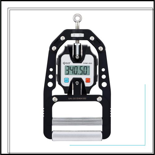 デジタル握力計GD DYNO-200 高精度 正規品 グリップ幅調整可能 0~200kg 握力測定 デジタルハンドグリップメーター 記録更新機能付き 握力