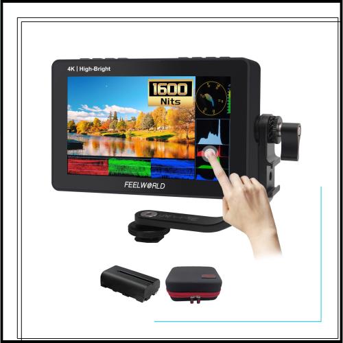 FEELWORLD F5 Pro X 5.5インチ タッチ式 フィールドモニター 1600nits 高輝度 4K HDMI 5V Type-C 給電 カスタム3D LUTは32個までロード可