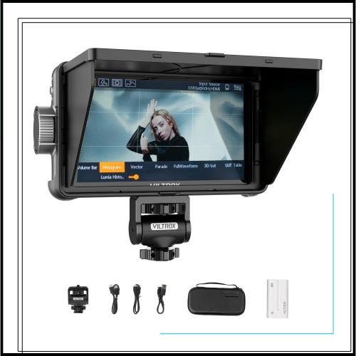VILTROX 5.5インチ 1200nits カメラ フィールドモニター タッチスクリーン 4Kp30 HDMI カメラ モニター 3D LUT サポート 10bit HDR ビデ