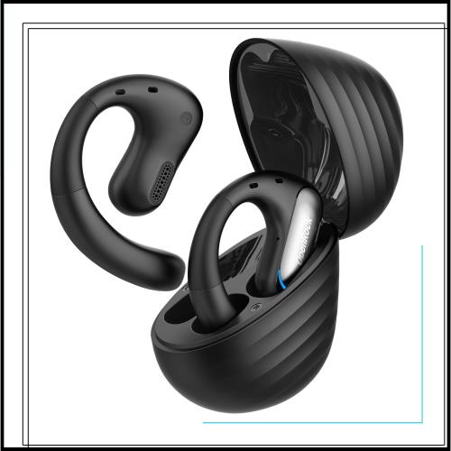 OpenRock Pro オープンイヤー型ワイヤレスイヤホン Bluetoothイヤホン 耳を塞がない 低音強化 非骨伝導 16.2mmドライバー 空気伝導 開放