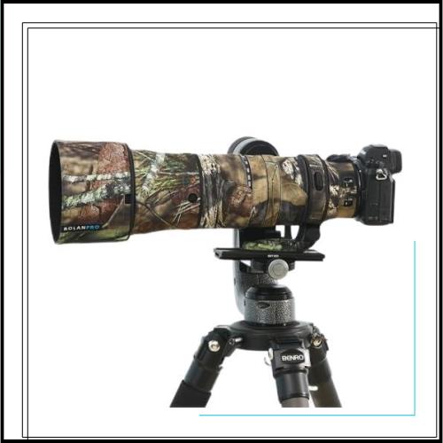 ROLANPRO レンズカバー 適用ニコン Z 180-600mm F/5.6-6.3 望遠レンズ用カモフラージュカバー 3層構造保護、防水 カラー番号：#23 ジャン