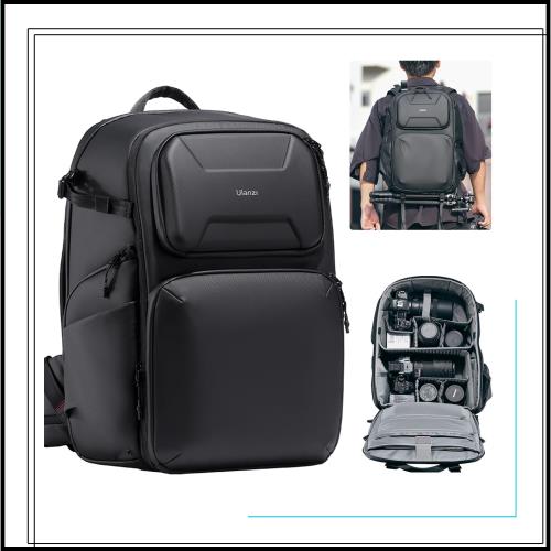 [VIJIM] Ulanzi BP10 カメラバッグ バックパック リュック 大容量 25L+10L サイドアクセス ハードカバー付き 一眼レフカメラ 三脚 小物収