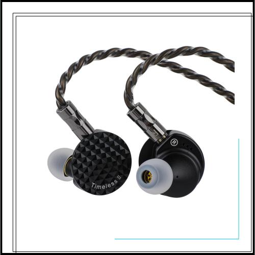 LINSOUL 7HZ Timeless II平面駆動HIFI有線イヤフォン 14.5mm平面駆動振動板が搭載される ゴールととシルバー交換する可能ノイズ 高純度7N