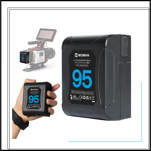 Vマウントバッテリー, Moman(モーマン) Power 95 ミニ Vマウントバッテリー 95Wh 6450mAh 14.8V 出力168W(Max) D-TAP/USB-A対応/BP出力