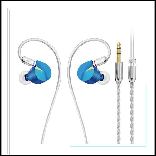 NICEHCK F1 Pro イヤモニ カナル型イヤホン 平面磁気ドライバー 0.78mm 2pin 4.4mm プラグ 単結晶銅OCCと銀メッキ線のミックスケーブル N