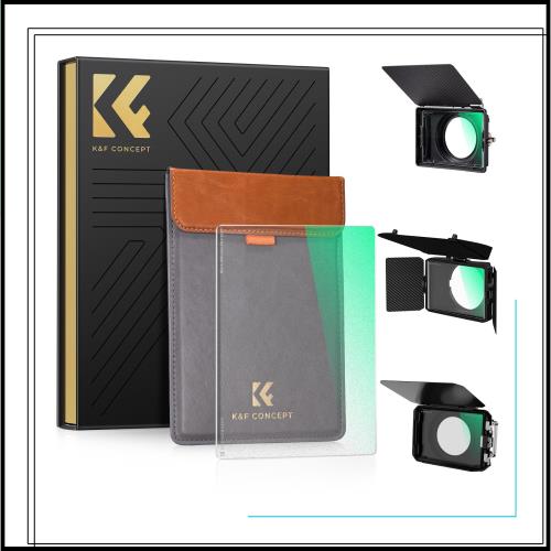 K＆F Concept 1/8ブラックミスト 4”x5.65” 角型フィルター ソフト効果 1/8 コントラスト調整用 ソフト描写用フィルター Tiltaに対応 マッ