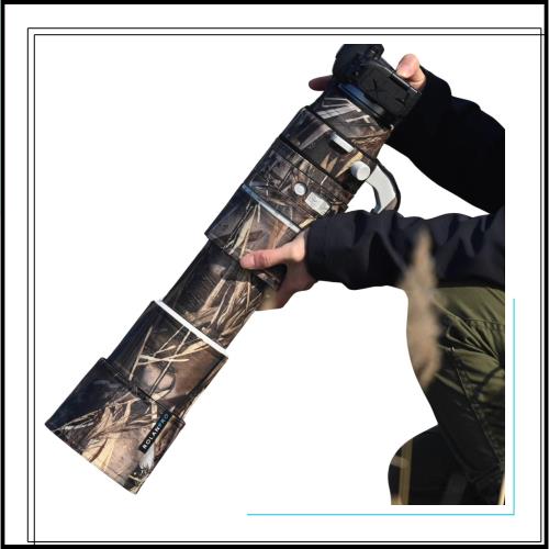 ROLANPRO レンズカバー | 適用Canon RF 200-800mm F6.3-9 IS USM対応 | 望遠レンズ用カモフラージュコート | 三層構造保護 | 色番号：枯