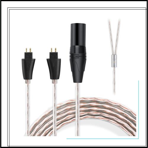 okcsc JBX ヘッドホンケーブル FOSTEX用 リケーブル イヤホン・ヘッドホン用 TH900mk2？TH600？TH610？TH909に適合 OFC 4芯 長さ1.5m 4Pi