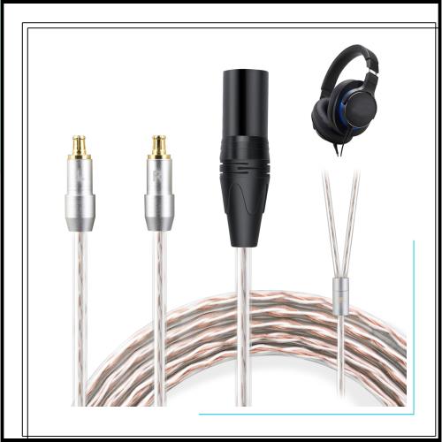 okcsc JBX ヘッドホンケーブル A2DC リケーブル イヤホン・ヘッドホン用 Audio-Technica用 ATH-ADX5000・ESW950・SR9・AP2000TI・ATH-AWA