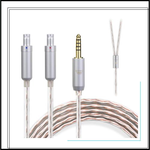 okcsc JBX ヘッドホンケーブル HD800 リケーブル イヤホン・ヘッドホン用 SENNHEISER用 HD800S・HD820・D1000に適合 OFC 4芯 長さ1.5m 4.