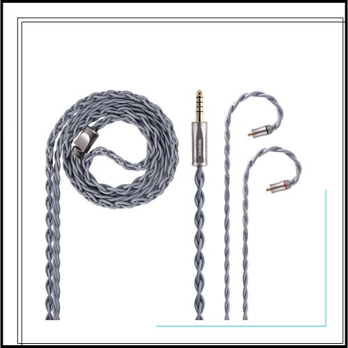 NICEHCK 1950saga イヤホンリケーブル MMCX 4.4mm バランス 超高純度プレス単結晶銅OCC イヤホンアップグレードケーブル 交換用 中華イヤ