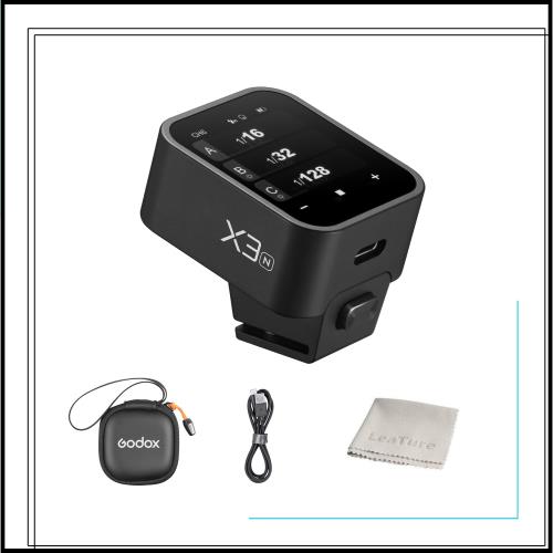 【GODOX正規代理店】Godox X3-N ワイヤレスフラッシュトリガー 送信機 ニコン Nikonカメラに対応 HD OLEDタッチスクリーン 2.4GHzワイヤ