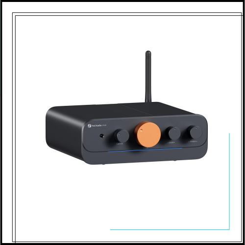 Fosi Audio HT4S Bluetoothアンプ 屋外スピーカー用 4チャンネル パワーアンプ ベースシェイカー シムレーシングコックピット用 4.1/5.0