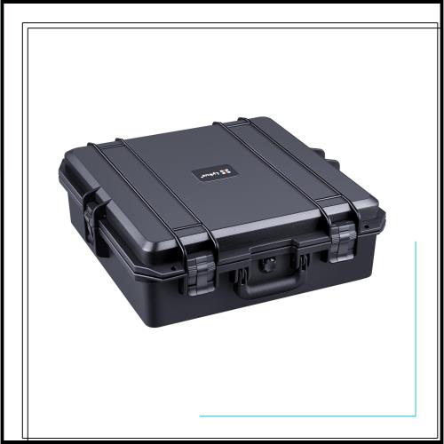 Lykus HC-4611 防水ハードケース 格子状カットスポンジが内蔵 内寸:45.5x45.5x16.5 cm カメラ、ドローン、ラップトップなどに適用