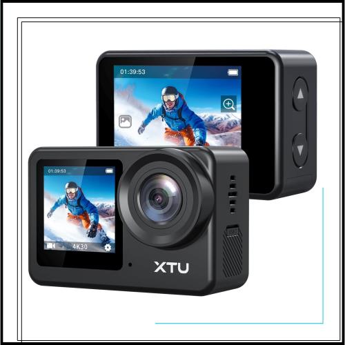 XTU S6 アクションカメラ 4K 20MP アクションカム 【Ambarella H22 CPU＆SONY IMX386 センサー】SuperSmooth手ぶれ補正4.0 スポーツカメラ