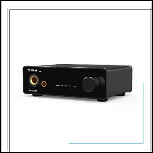 S.M.S.L DS100 USB MQA DAC CS43131 チップ搭載 6.35mm ＆ 4.4mm ヘッドホンアンプ MQA MQA-CD XMOS XU-316 32bit/768kHz DSD256 USB/光/