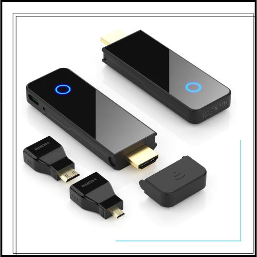 ワイヤレスhdmi無線 HDMI の送信機と受信機、BEQOOL 1080P HD ワイヤレスディスプレイアダプター、2.4/5GHz対応、滑らかなビデオ/可聴周
