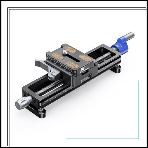 BF BAFANG カメラスライダー、マクロフォーカスレール、マクロ撮影用スライダー/カメラレール、クイックリリースプレート付きクランプ、