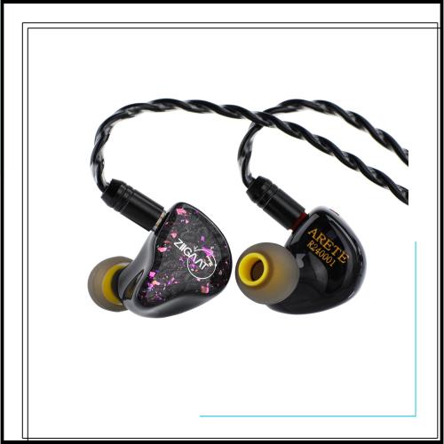 Linsoul ZiiGaat×Fresh Review Arete 1DD+4BAハイブリッド型ブラックハイエンドHiFiイヤフォン 頑丈な10mmバイオセルロース振動板ダイナ
