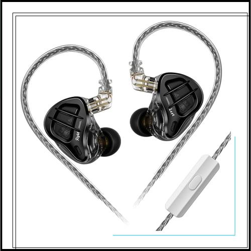 KZ ZAR KZ ハイエンド1DD+7BA イヤホン 有線 カナル型 KZ イヤホン 遮音性 イヤモニ型 モニターイヤホン 2pin リケーブル可能 インナーイ