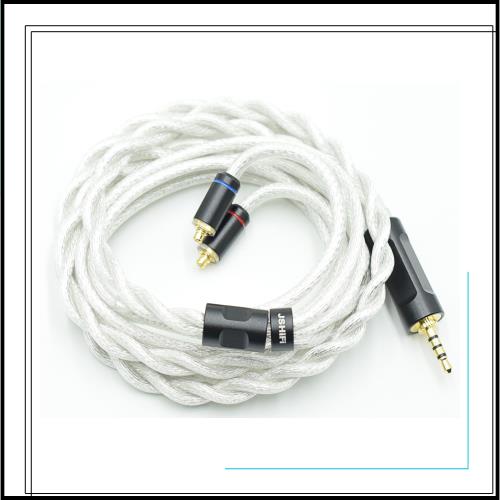 【JSHiFi-Memory】MMCX2.5mmリケーブル 2芯バランス同軸ケーブル銀メッキ・単結晶銅混合線材 2.5？イヤホンアップグレードケーブル MMCX