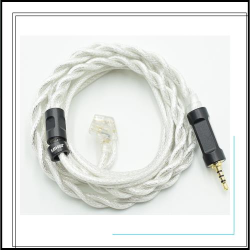 【JSHiFi-Memory】QDC2.5mmリケーブル 2芯バランス同軸ケーブル銀メッキ・単結晶銅混合線材 2.5？イヤホンアップグレードケーブル 中華QD