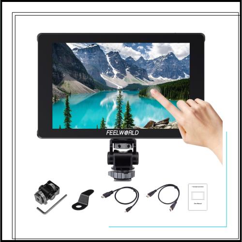 FEELWORLD F7 PLUS 7インチ超高輝度1200nitタッチ撮影3D LUT波形フィールドモニター1920x1200ipsフルhdパネルHDMI2.0入出力F970外付け給