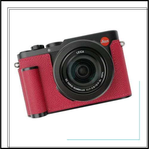 Iborrys 対応 Leica ライカ D-LUX8 専用 カメラケース カメラカバー カメラバッグ 本革 純手作＞＞＞銀付本革本体+メタルベースプレート+ハ