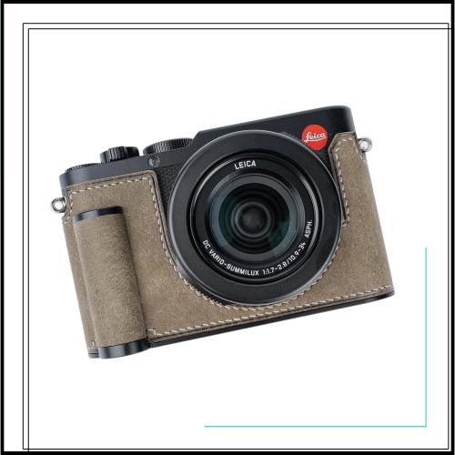 Iborrys 対応 Leica ライカ D-LUX8 専用 カメラケース カメラカバー カメラバッグ 本革 純手作＞＞＞銀付本革本体+メタルベースプレート+ハ